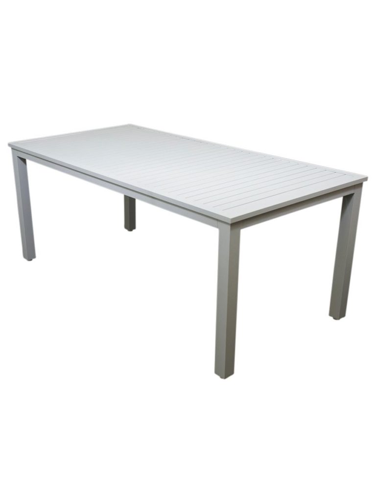 Slat Table 1800×1000 Gunmetal – Outdoor Living Commercial