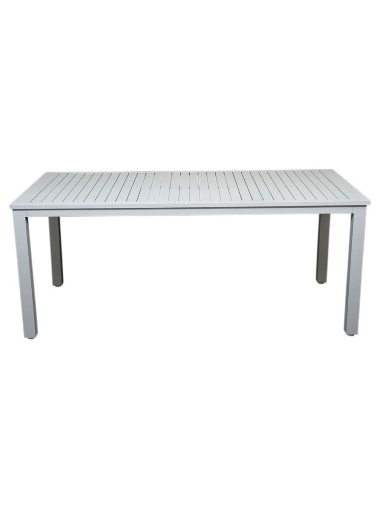 Slat Table 1800×1000 Gunmetal – Outdoor Living Commercial
